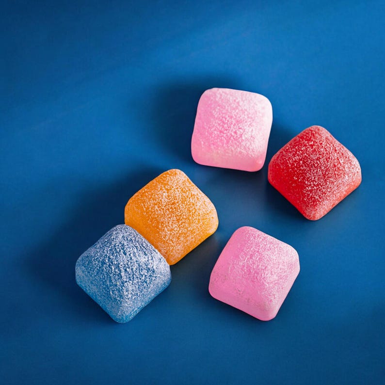 Fake Jelly Candy Decor – Realistic Kawaii Sweets, Faux Sugar Gummy Prop ...