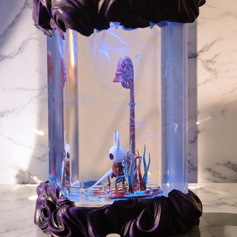 Hollow Knight Lamp, Epoxy Resin Night Light, Gaming Desk Decor ...
