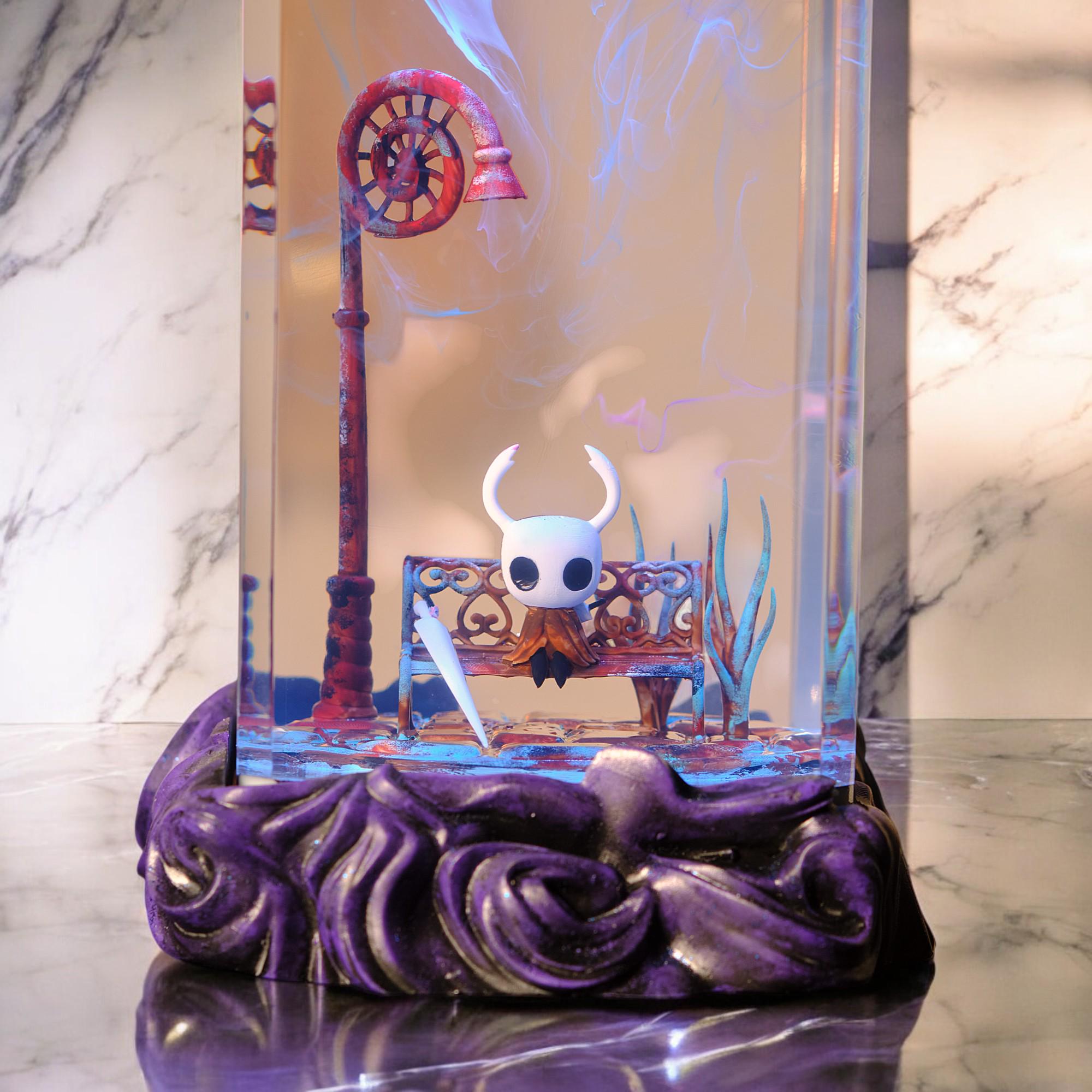 Hollow Knight Lamp, Epoxy Resin Night Light, Gaming Desk Decor ...