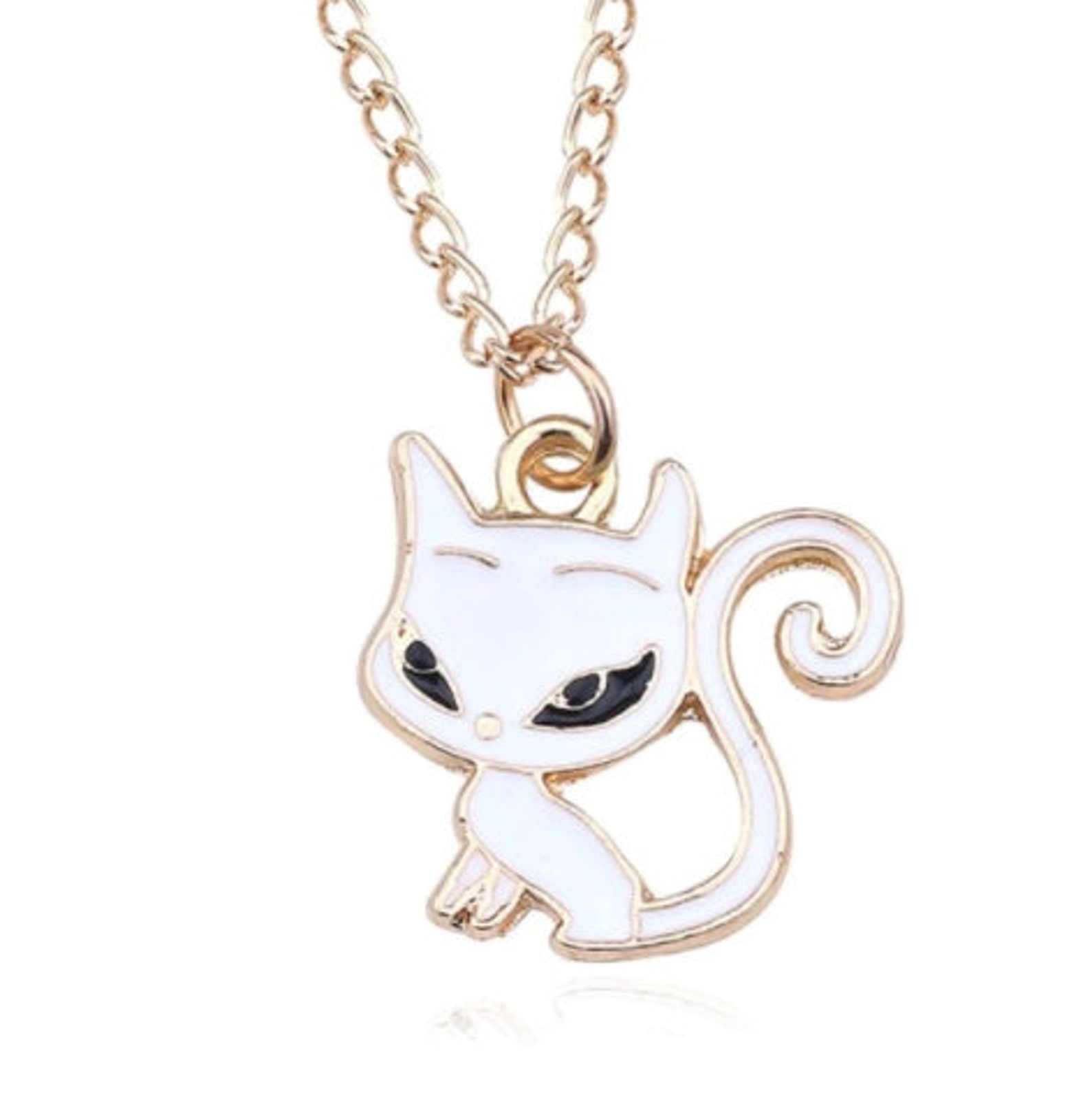 Enamel Cat Necklaces Cute Cat Necklaces Gifts for Cat - Etsy