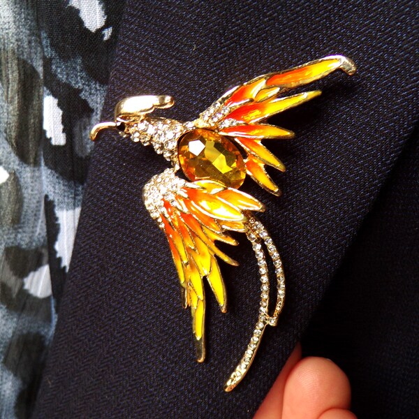 Phoenix Pin - Etsy