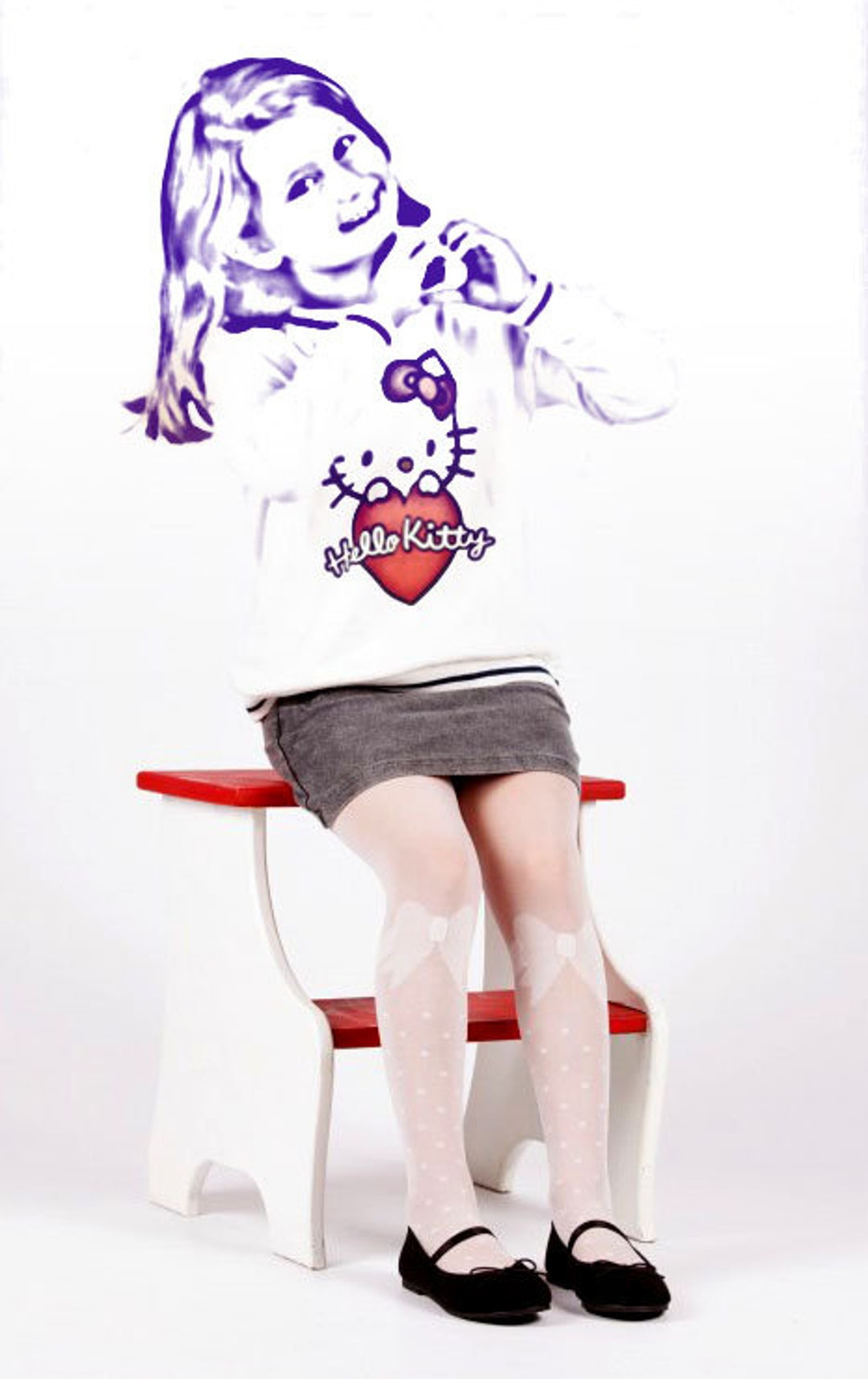 Girls Tights With Ribbon Patterns Children Leggings Kids - Etsy