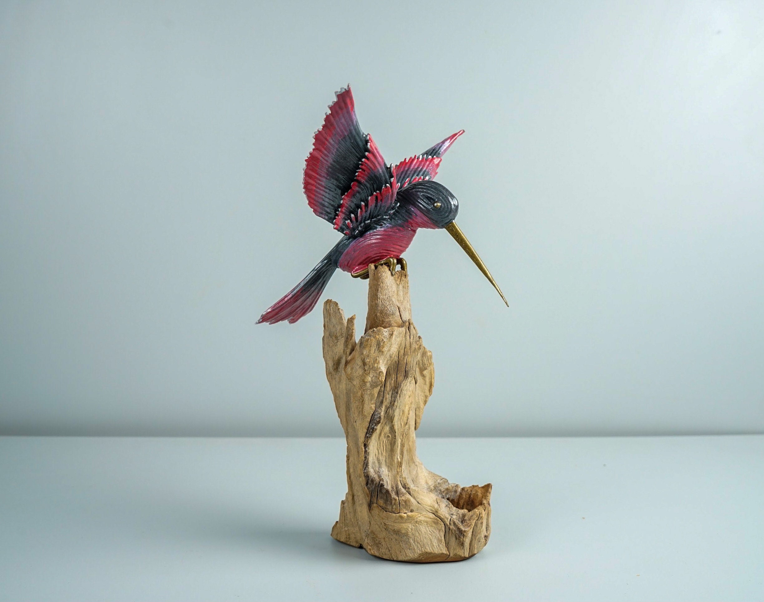 Hummingbird Statue, Bird Statue, Hummingbird Gift, Quilling Paper Art ...