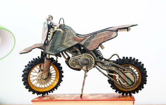 Handmade Motocross Recycle Motocross Recycle Motorcycle - Etsy