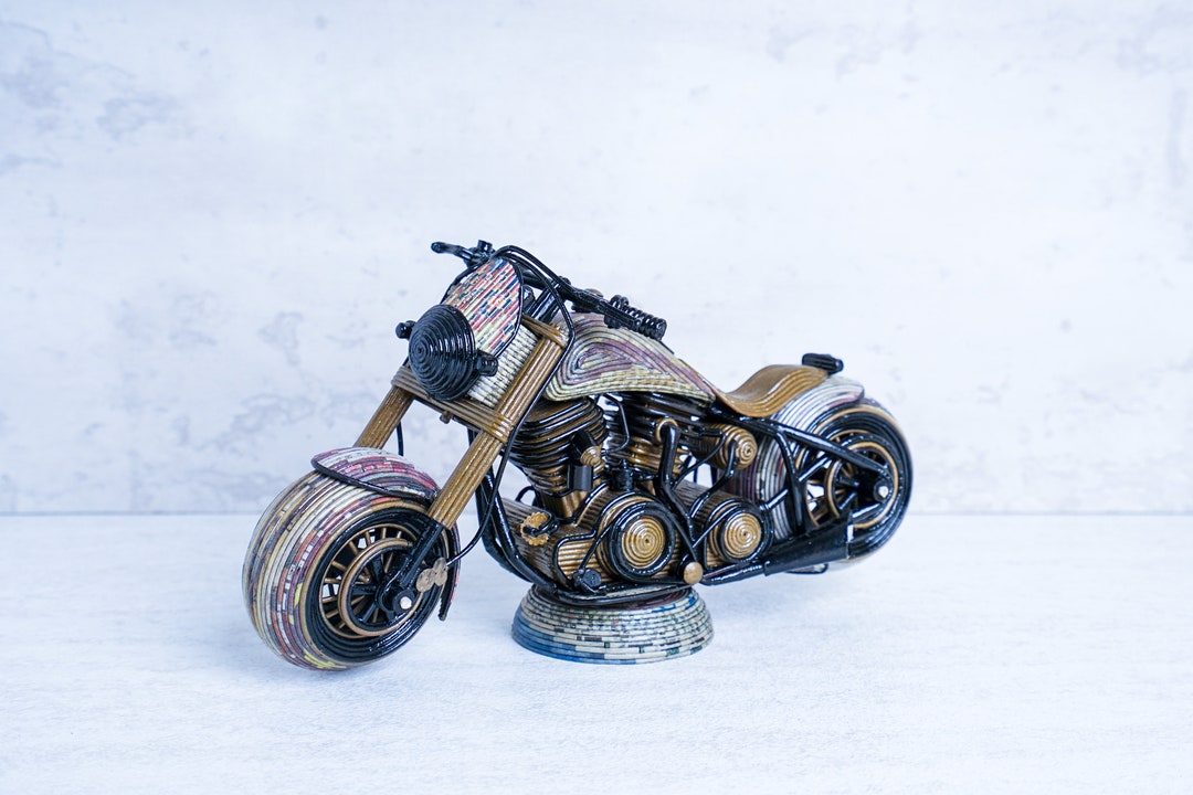 Miniature Motorcycle, Recycle Motorbike, Motorcycle Decor, Motorbike ...