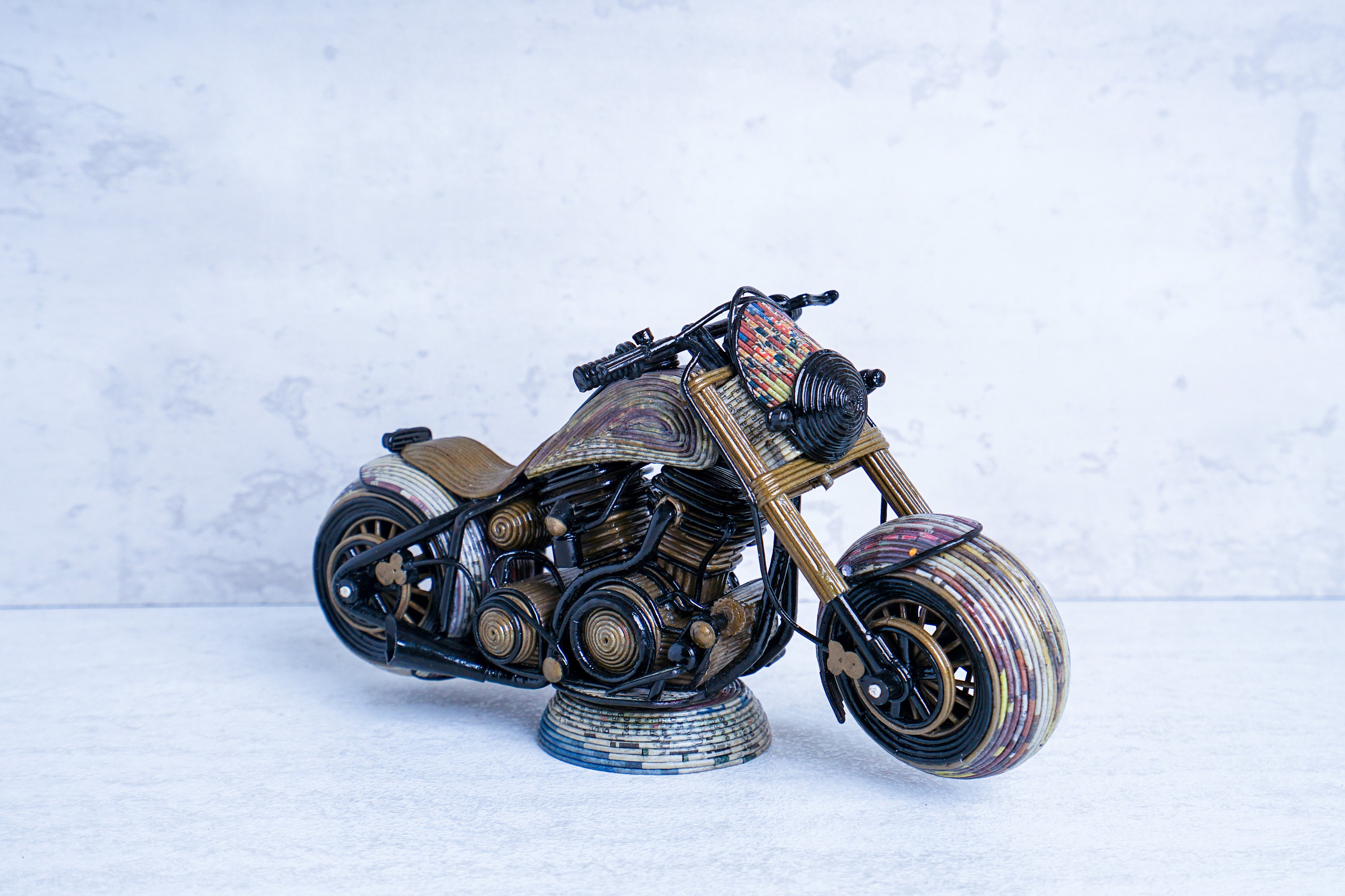 Miniature Motorcycle, Recycle Motorbike, Motorcycle Decor, Motorbike ...