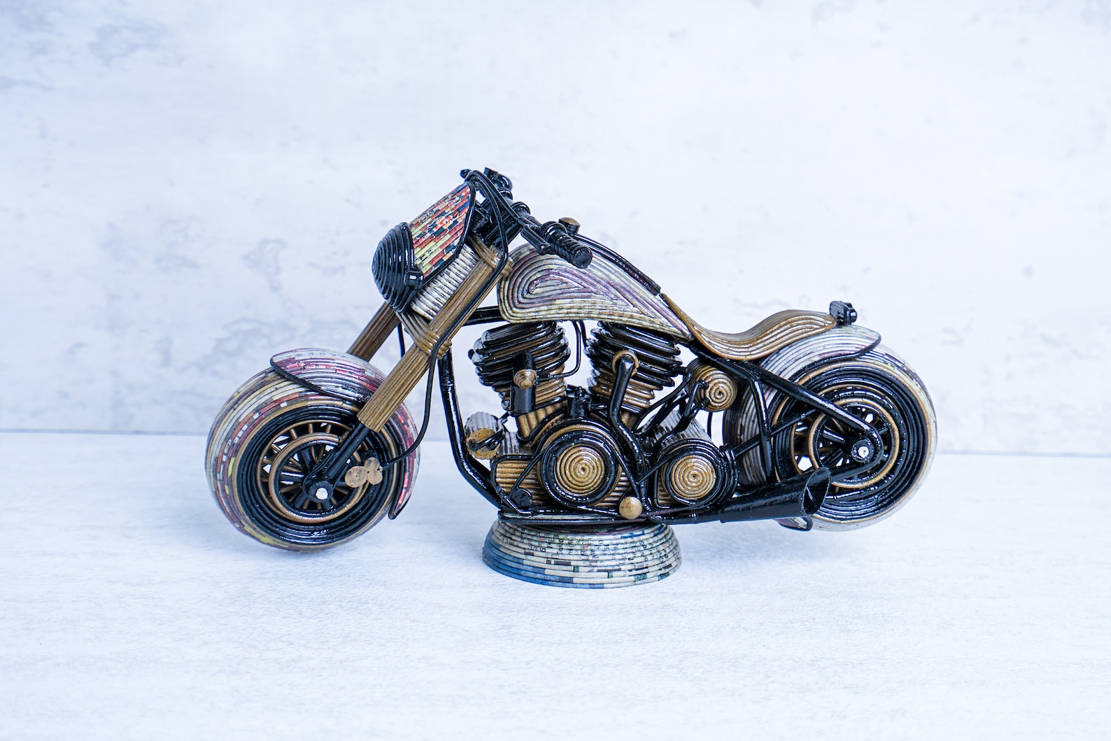 Miniature Motorcycle, Recycle Motorbike, Motorcycle Decor, Motorbike ...