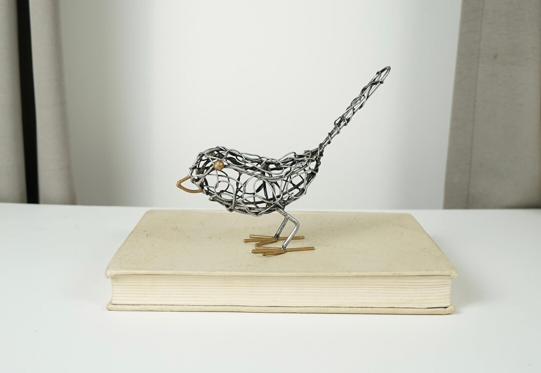 Metal Bird Decor, Bird Sculpture, Bird Ornament, Table Decor, Wedding ...