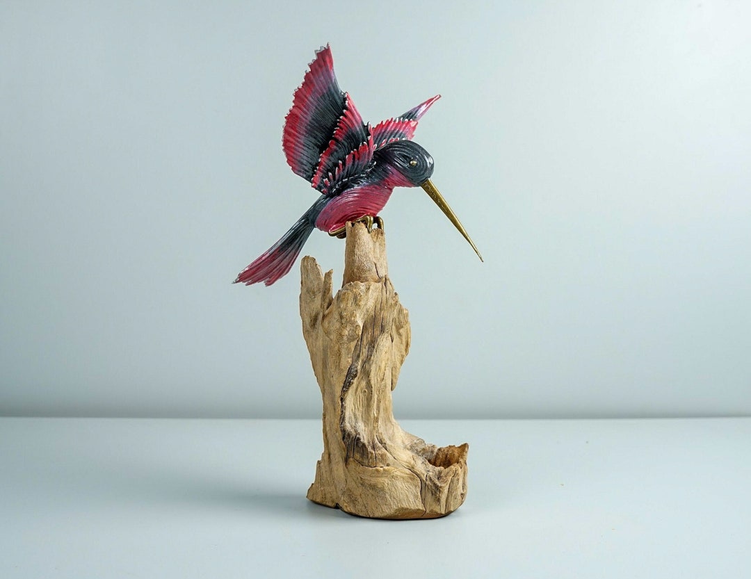 Hummingbird Statue, Bird Statue, Hummingbird Gift, Quilling Paper Art ...