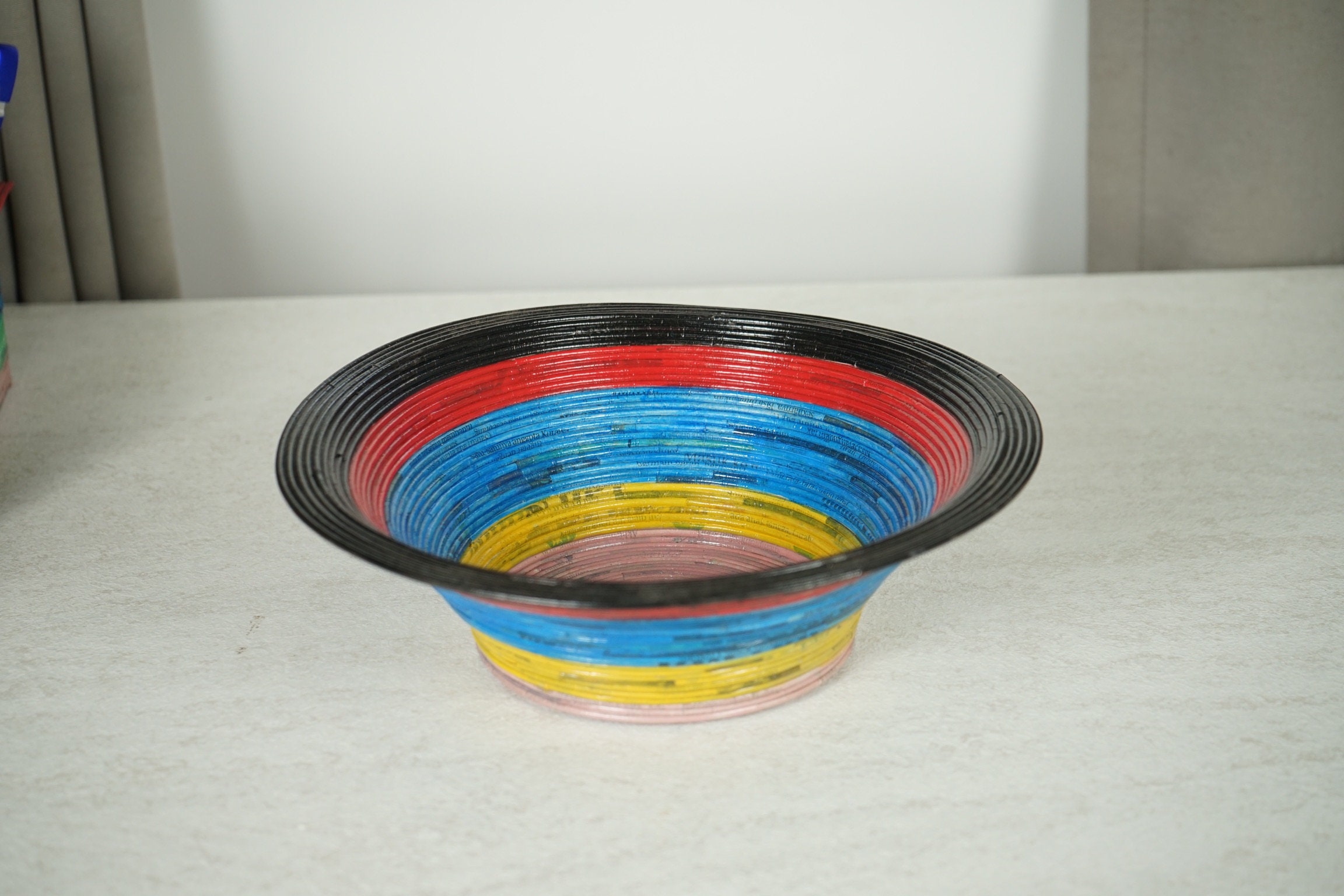 Recycle Newspaper Bowls, Quilling Bowl Art, Fruit Basket, Paper Bowls ...