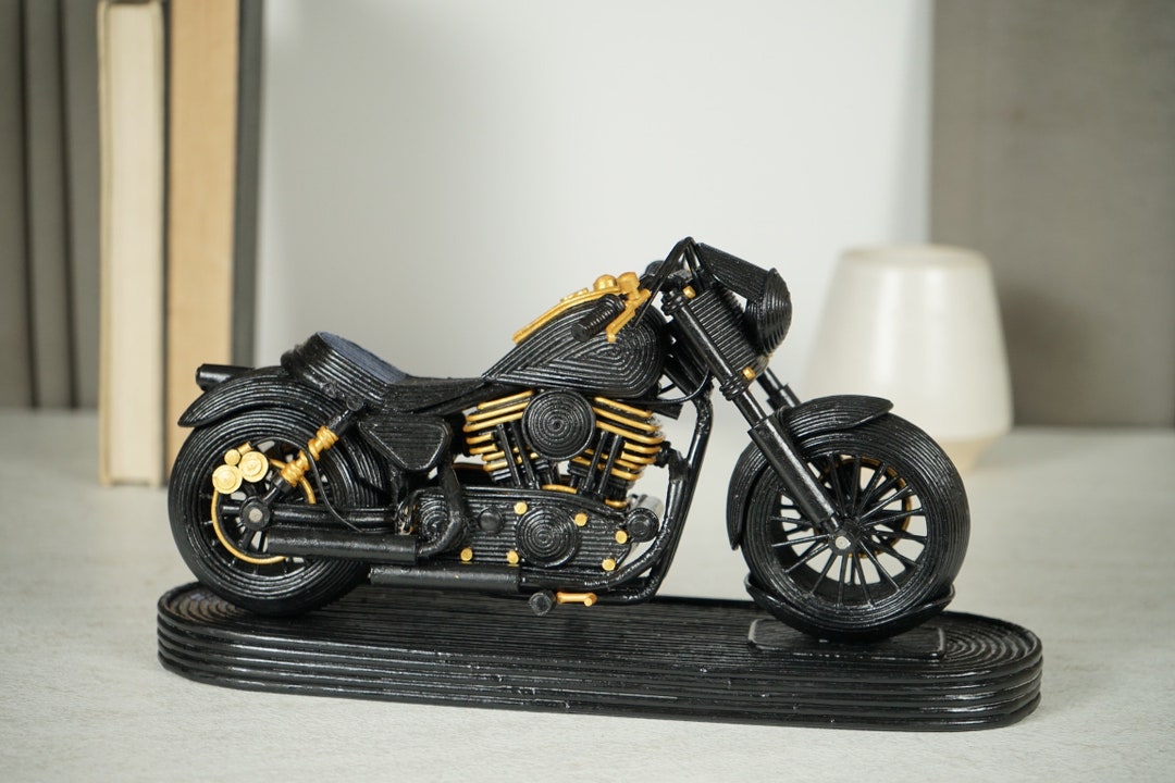 Motorcycle Paper Art, Gift to Him, Paper Sculpture, Recycle Motorcycle ...