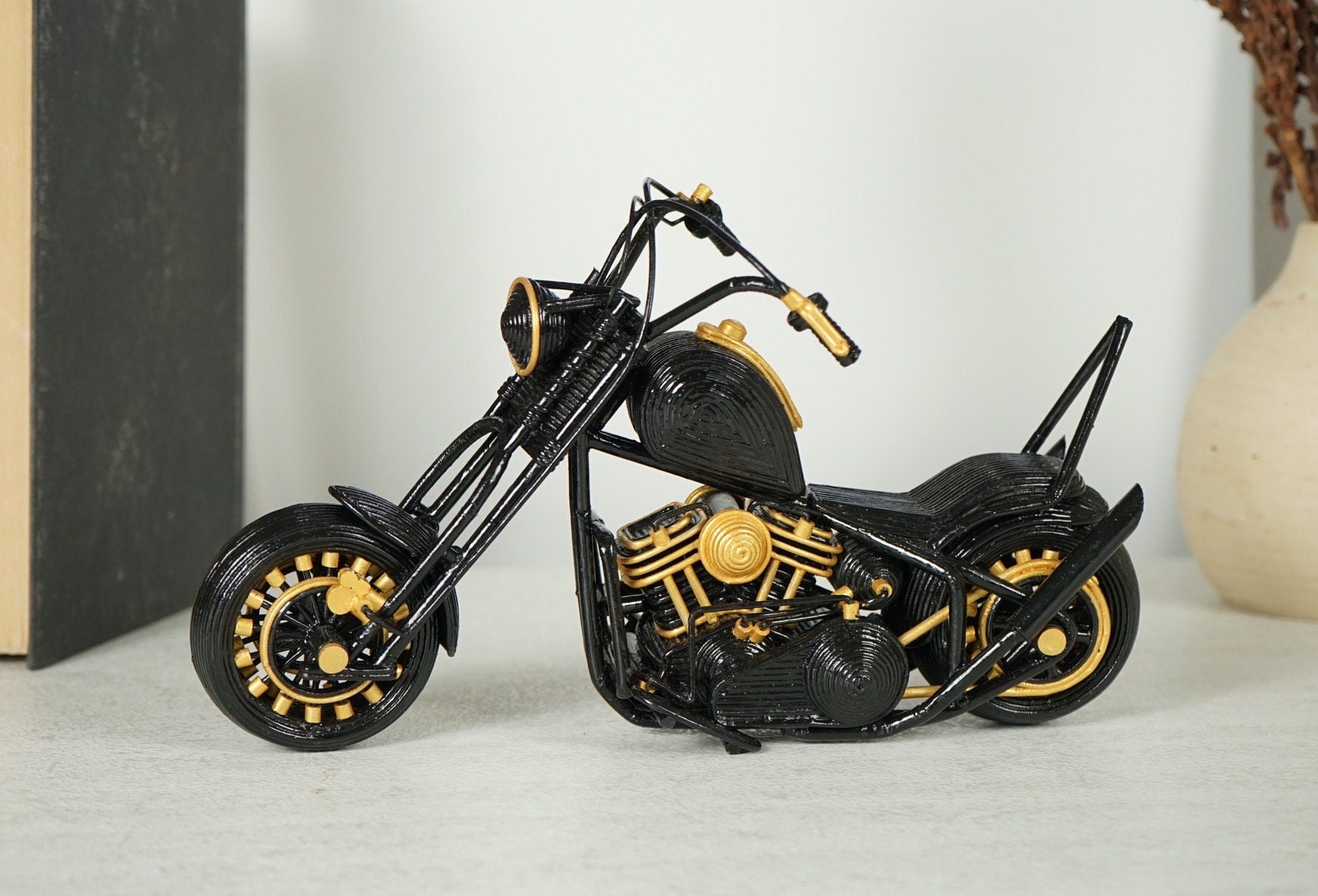 Motorcycle Gift, Motorcycle Sculpture, Motorcycle Decor, Personalized ...