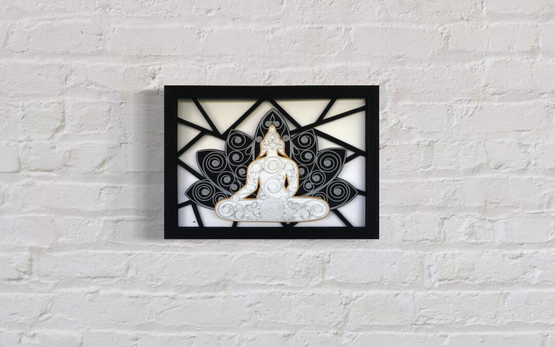 Buddha Wall Decor, Buddha Wall Art, Budha Ornament, 3D Paper Wall Art ...