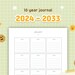 10 YEAR JOURNAL 2021-2030 Digital / Printable / Undated Journal ...
