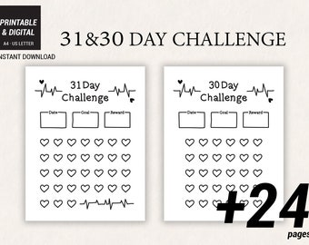 31 Day Tracker - Etsy