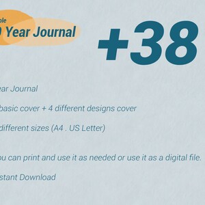 10 YEAR JOURNAL 2021-2030 Digital / Printable / Undated - Etsy