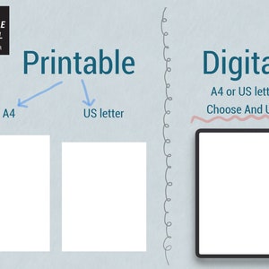 5 Box Line Note Digital / Printable / Various Design Notes / Diary ...
