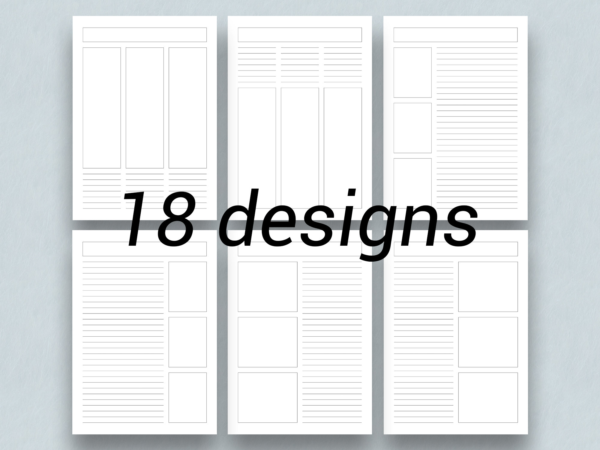 3 Box Line Note Digital / Printable / Various Design Notes / Diary ...