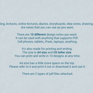 8 Box Line Note Digital / Printable / Various Design Notes / Diary ...