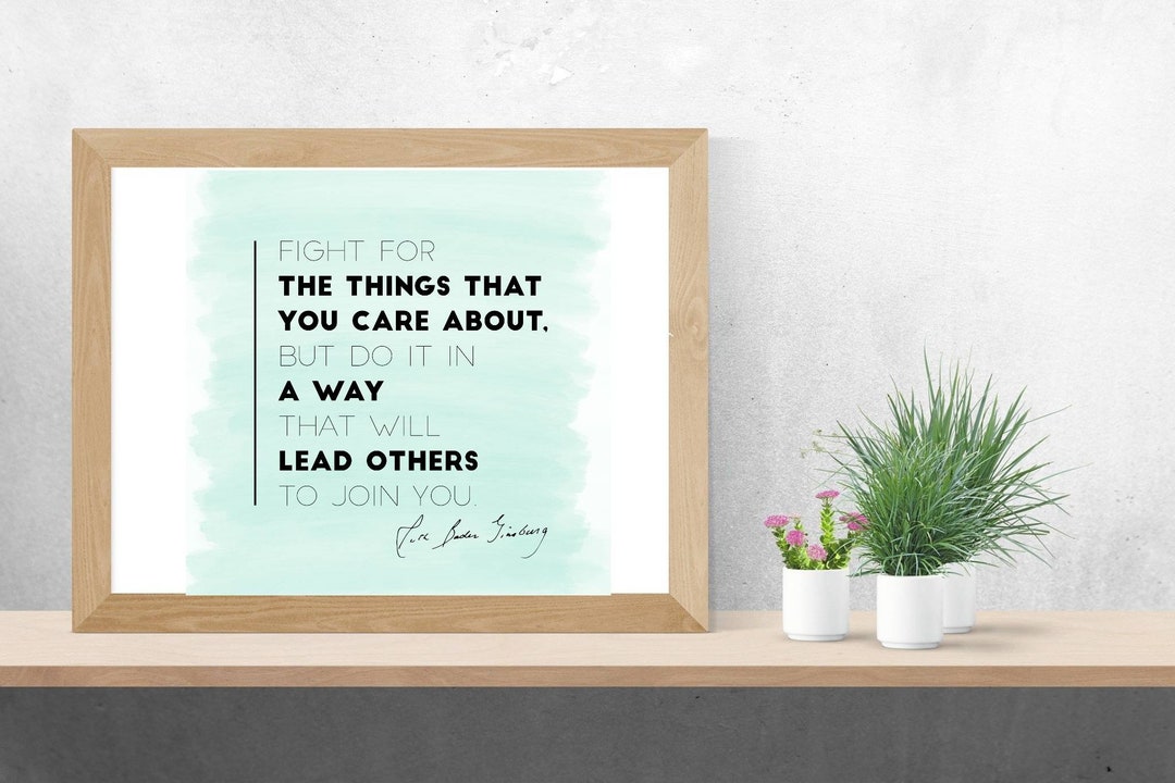 Ruth Bader Ginsburg RBG Quote, Printable, Digital Download, Feminist ...