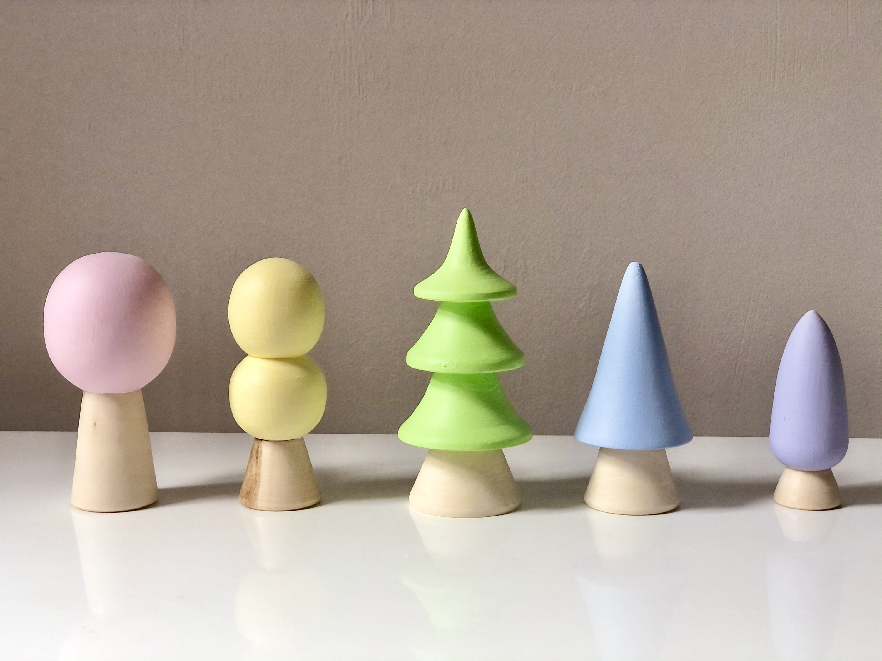 Woodland Tree Set 5 Piece Wooden Baby Gift | Etsy