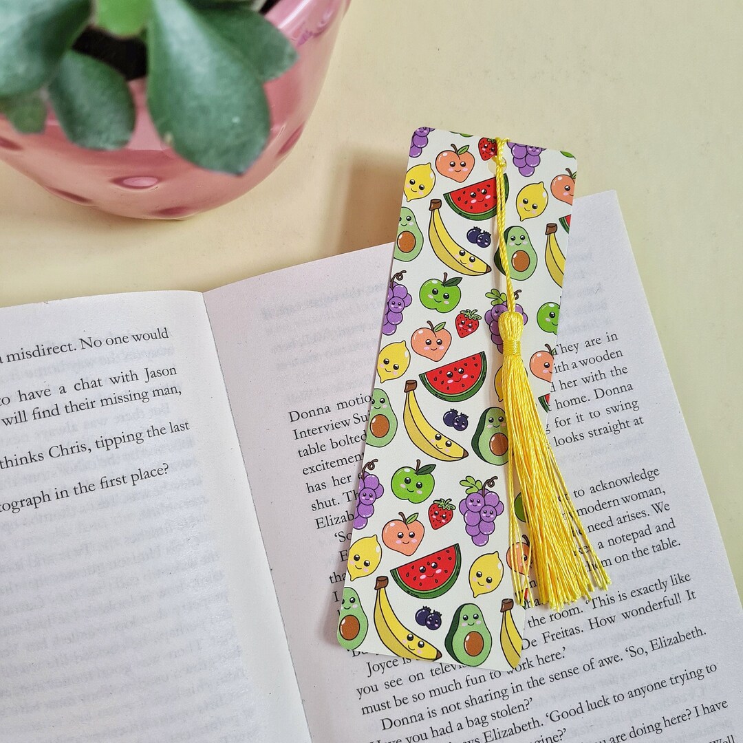 Fruit Bookmark Kawaii Fruity Designs Gift for Readers Book - Etsy