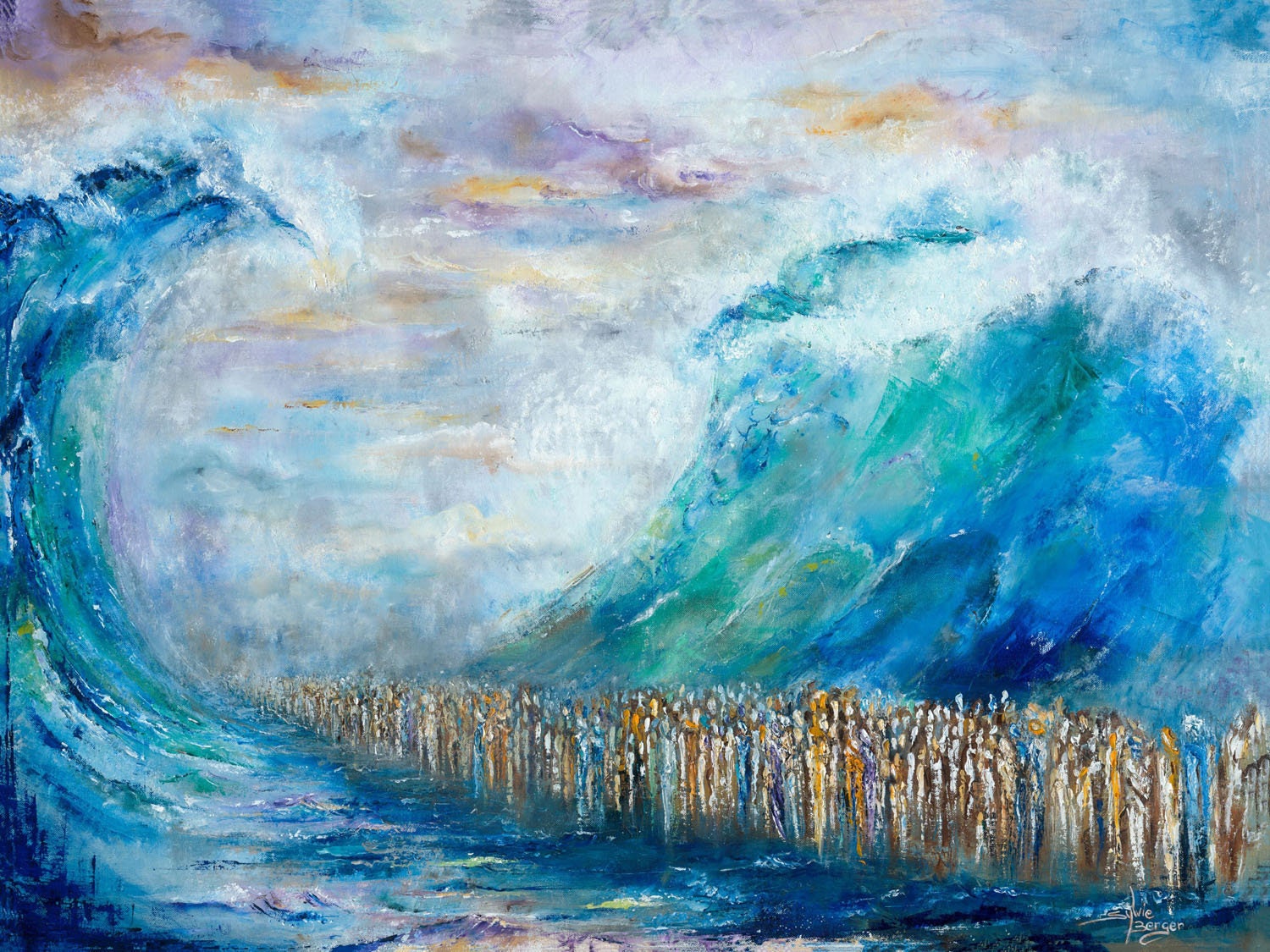 Parting of the Red Sea - Kriyas Yam Suf - Etsy