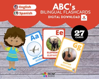 Bilingual Alphabet | Etsy