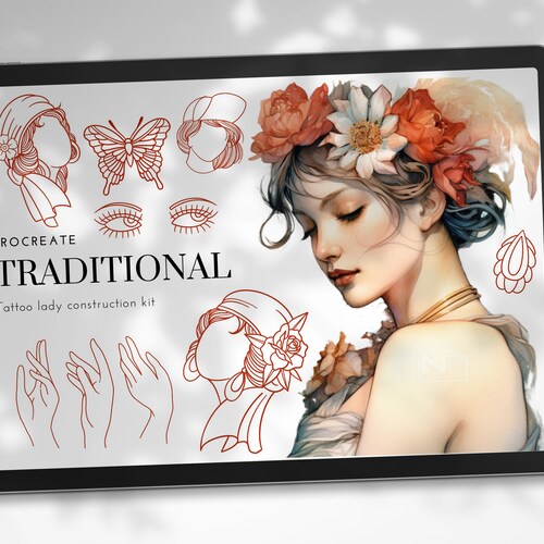 Procreate / the Tattoo Artist Kit - Etsy