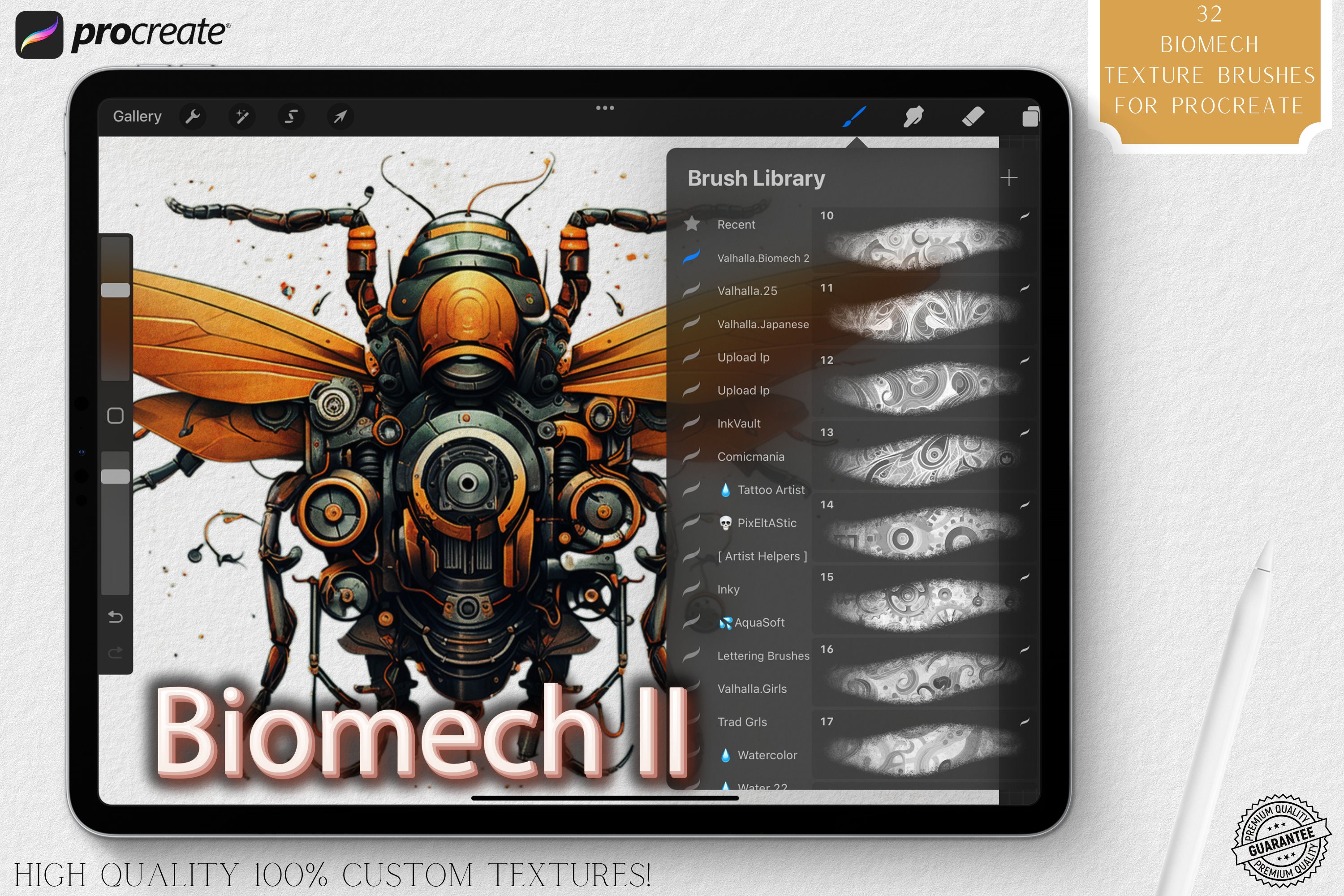 Dynamic Biomech texture brushes ~ Texturemania