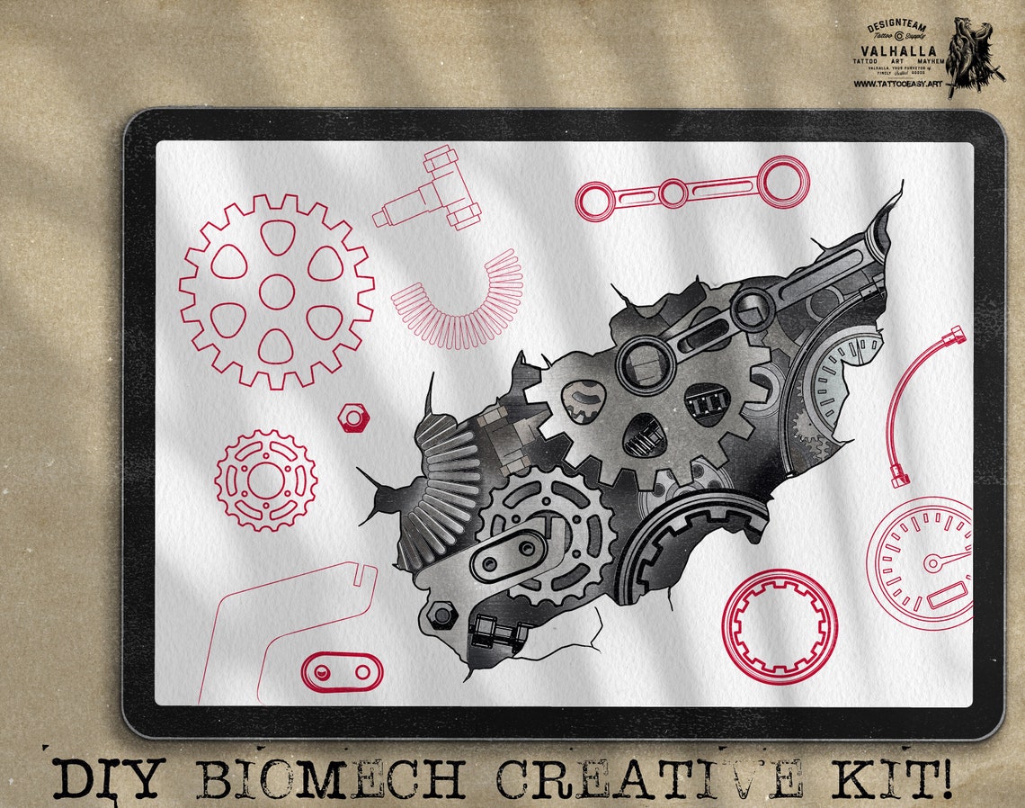 Biomech Diy Kit for Procreate Mech / Steampunk - Etsy