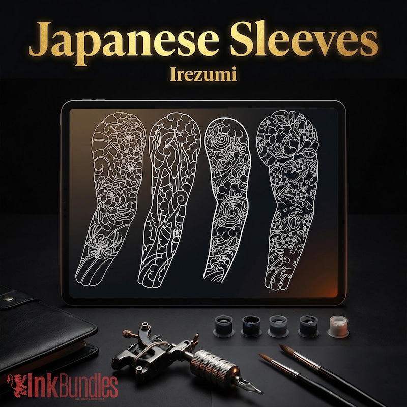 Japanese Design Tattoo. Arm - Etsy UK