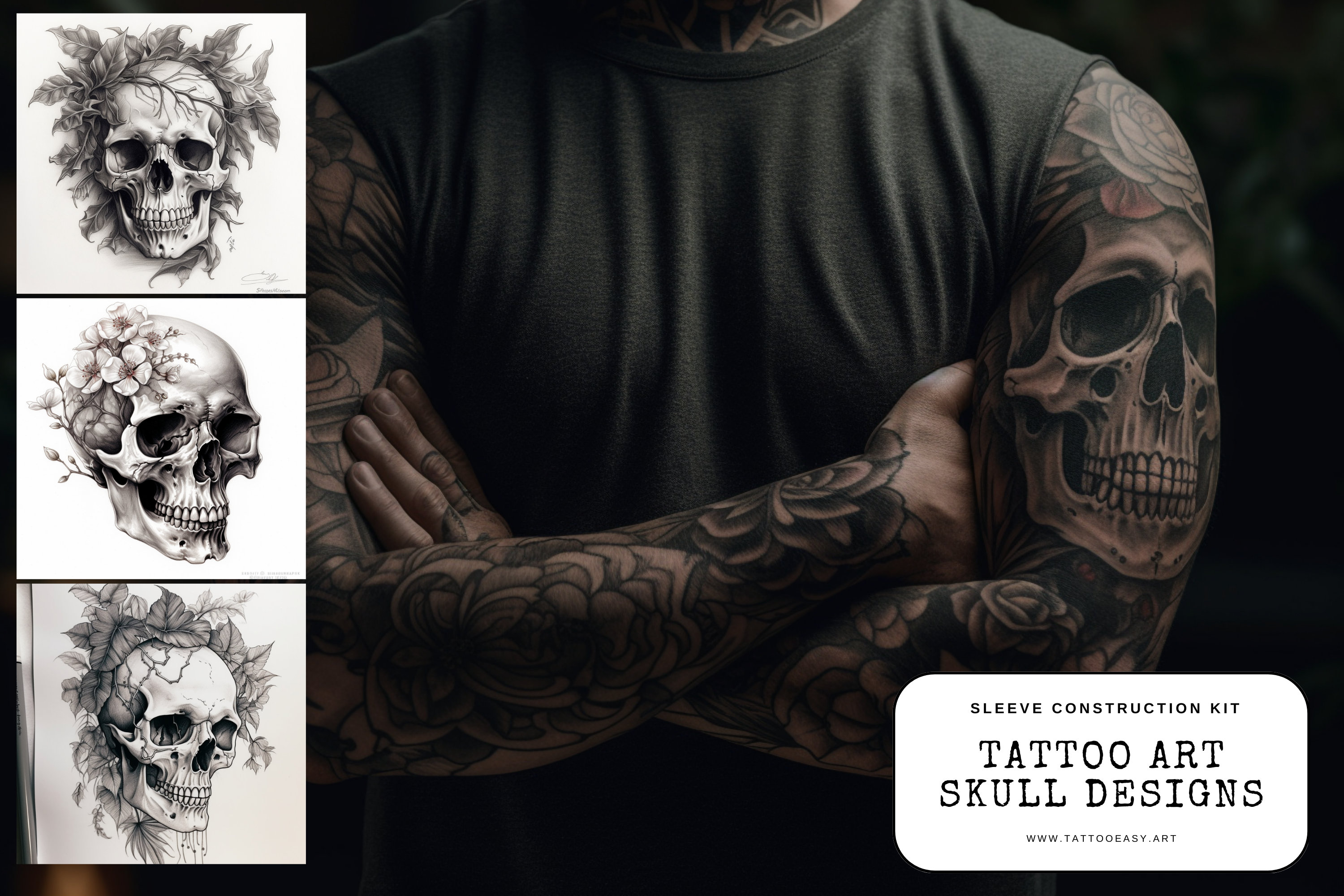 Skull Tattoo Sleeve Ideas For Men