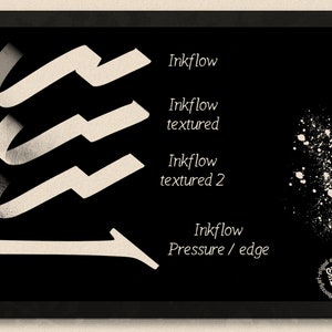 Inkflow Blackletter Brushes Alphabet, Calligraffiti Brushes, Gothic ...