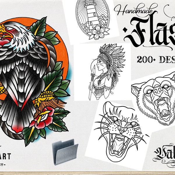 Tattoo Flash Art - Etsy