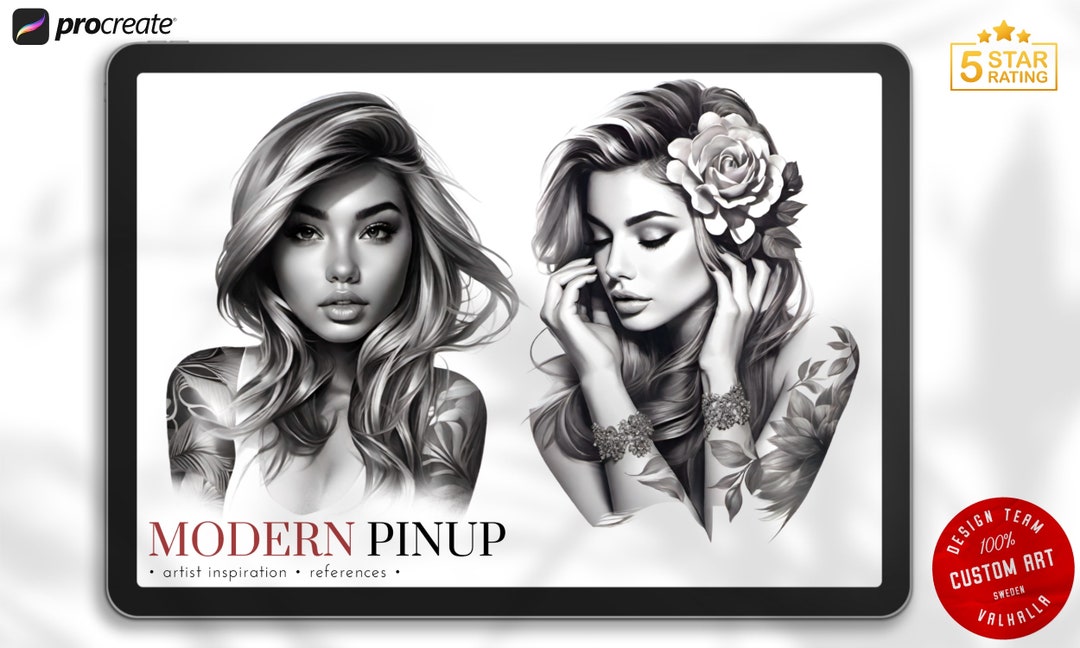 Modern Pinup Designs, 70 Unique Artworks for Procreate - Etsy