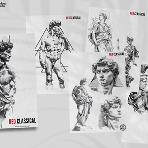 Neo Classical, Custom Fine Art Tattoo References, Pdf & 100 Procreate ...
