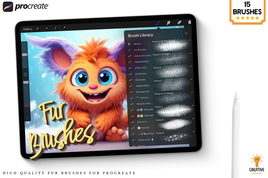 Fur Brushes ~ Texturemania ~ Custom Brushes for Procreate - Etsy