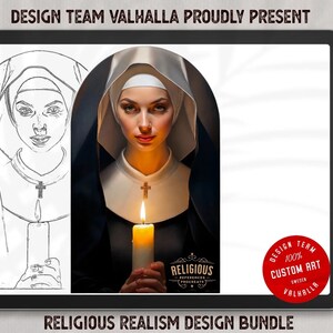 Religious B&g Realism Design Bundle XL Collection, Custom Designs for ...