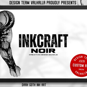 Inkcraft Noir ~ Dark Goth Inspired Ink Designs, Calligraphy Art, XL ...