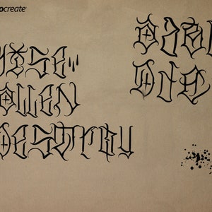 Fond Noir.iii / Calligraphy Art for Procreate - Etsy