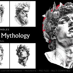 Mythos, Stencil Ready Greek Roman and Nordic Reference Bundle Tattoo ...