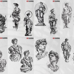 Neo Classical, Custom Fine Art Tattoo References, Pdf & 100 Procreate ...