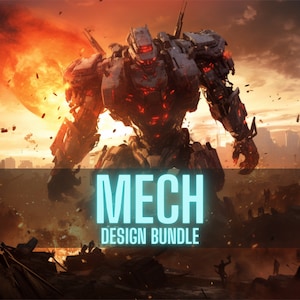 Mech XL, Unique Mech Reference Collection, Coloring Projects, Procreate ...