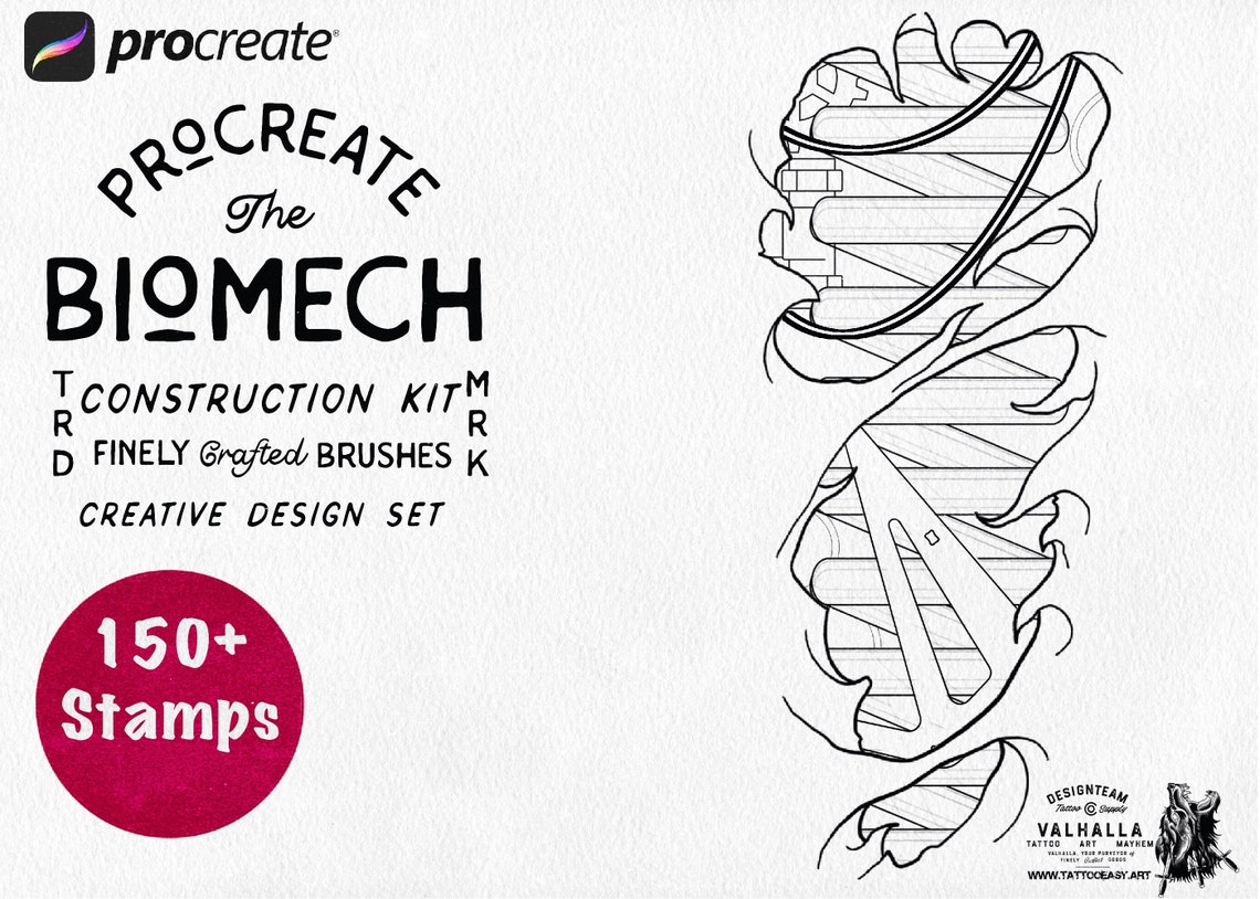 Biomech Diy Kit for Procreate Mech / Steampunk - Etsy