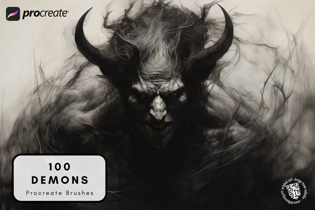 100 Demon References for Procreate - Etsy