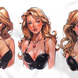 The Pinup Sketch Book, 100+ Comic Inspired Cute Lady References for Procreate! - Etsy