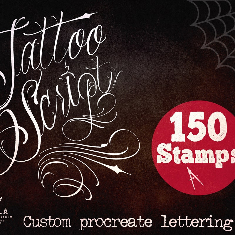 Script Font Stamp - Etsy