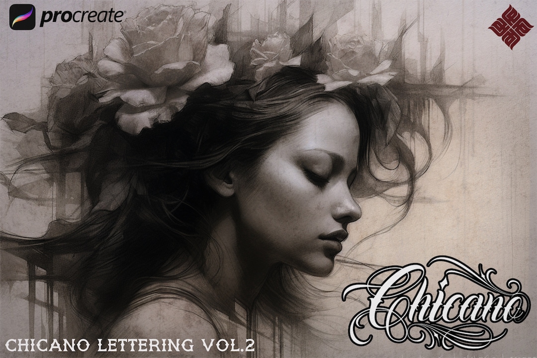 Chicano Lettering Vol.2, Custom Letters for Procreate - Etsy