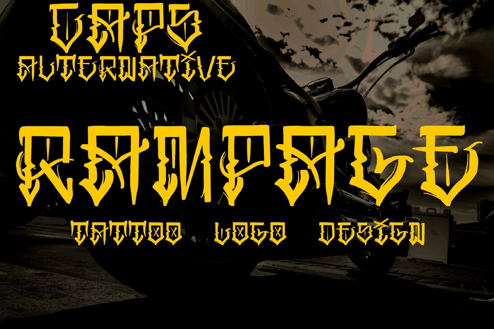 Valhalla Custom Tattoo Fonts Bundle - Etsy